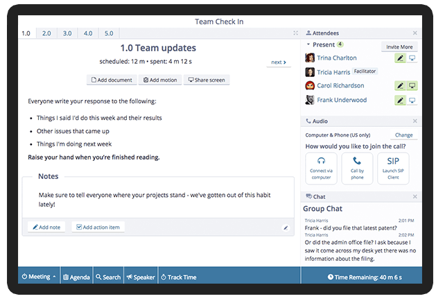 Lucid Meetings | Better meetings, No excuses.